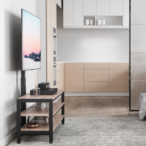 Super Slim Swivel TV Floor Stand - Flex Mount