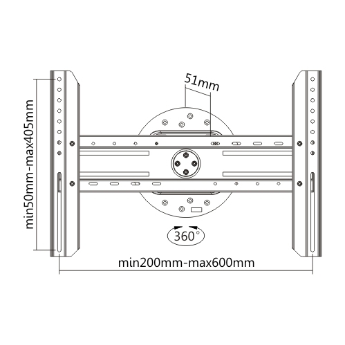 360-Degree Adjustable Wall Mount for Flat Panels - Flex Mount